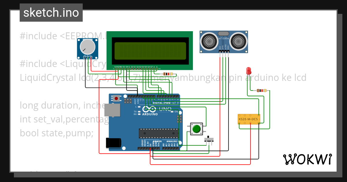 water level - Wokwi ESP32, STM32, Arduino Simulator