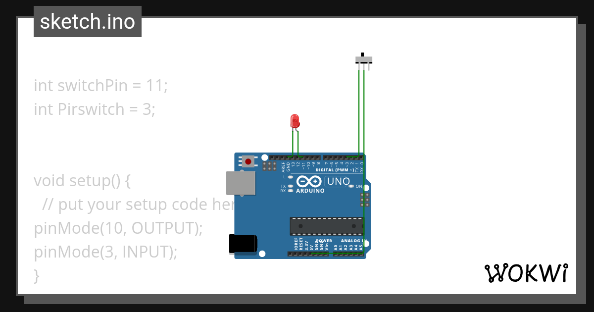 Led Switch Inputs Wokwi Esp32 Stm32 Arduino Simulator 3004