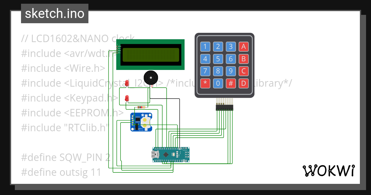 Clock Copy Wokwi Esp32 Stm32 Arduino Simulator 3401