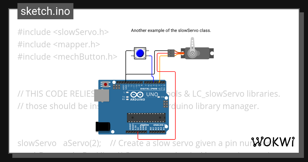 another slow servo Copy - Wokwi ESP32, STM32, Arduino Simulator
