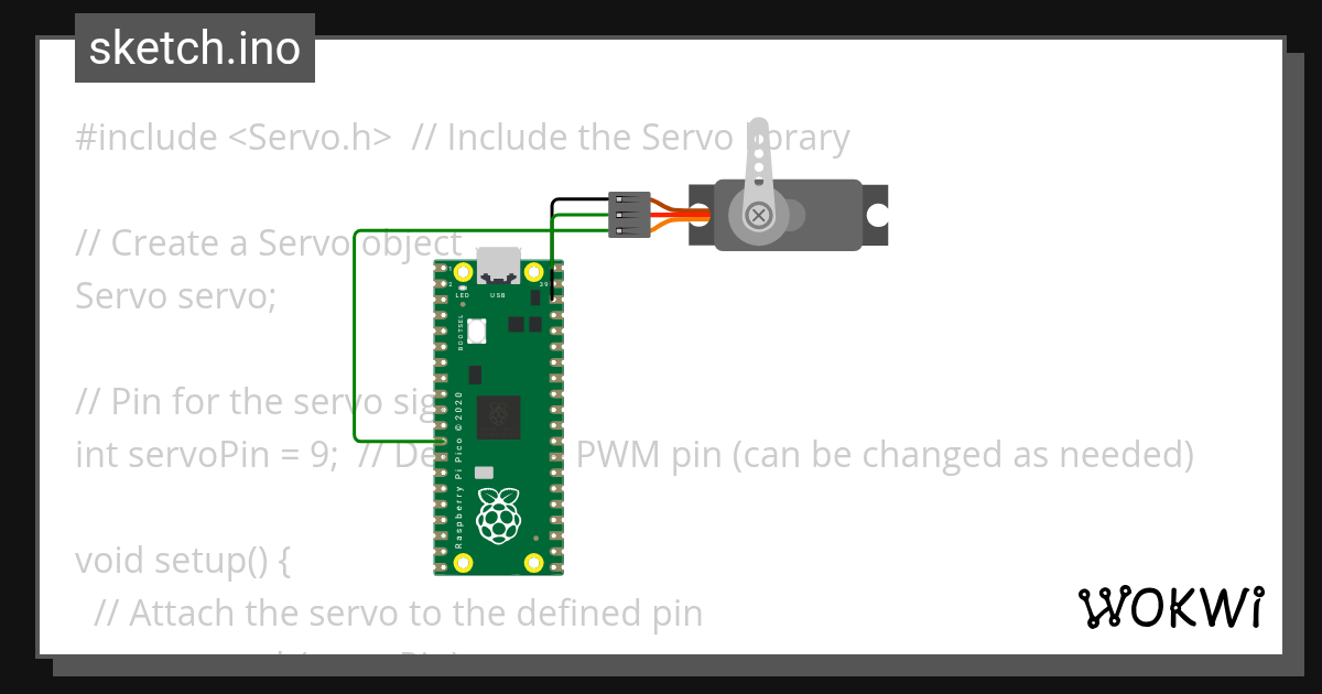 servo - Wokwi ESP32, STM32, Arduino Simulator