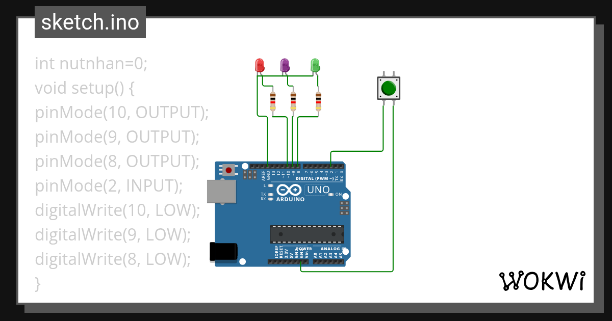 Switch_3 led_manual - Wokwi ESP32, STM32, Arduino Simulator