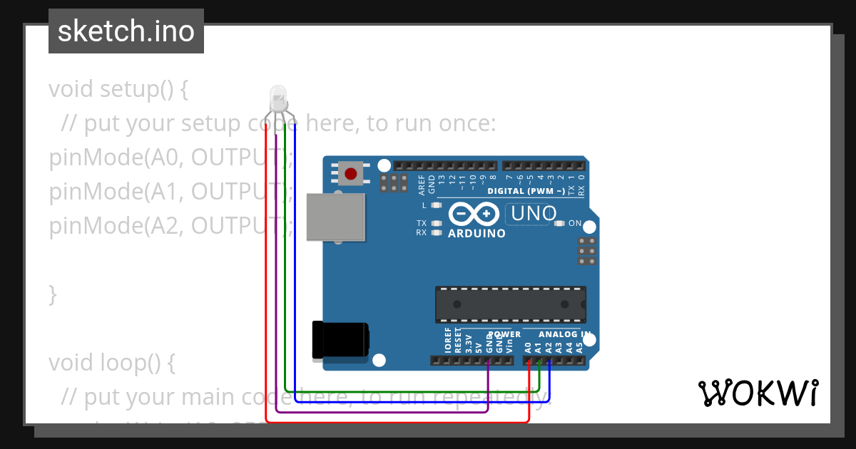 rgb led - Wokwi ESP32, STM32, Arduino Simulator