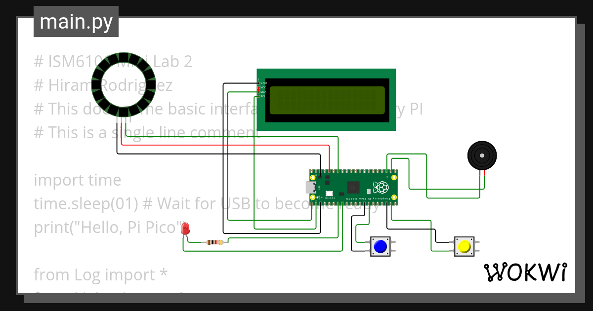 Hiram MiniLab2 - Wokwi ESP32, STM32, Arduino Simulator