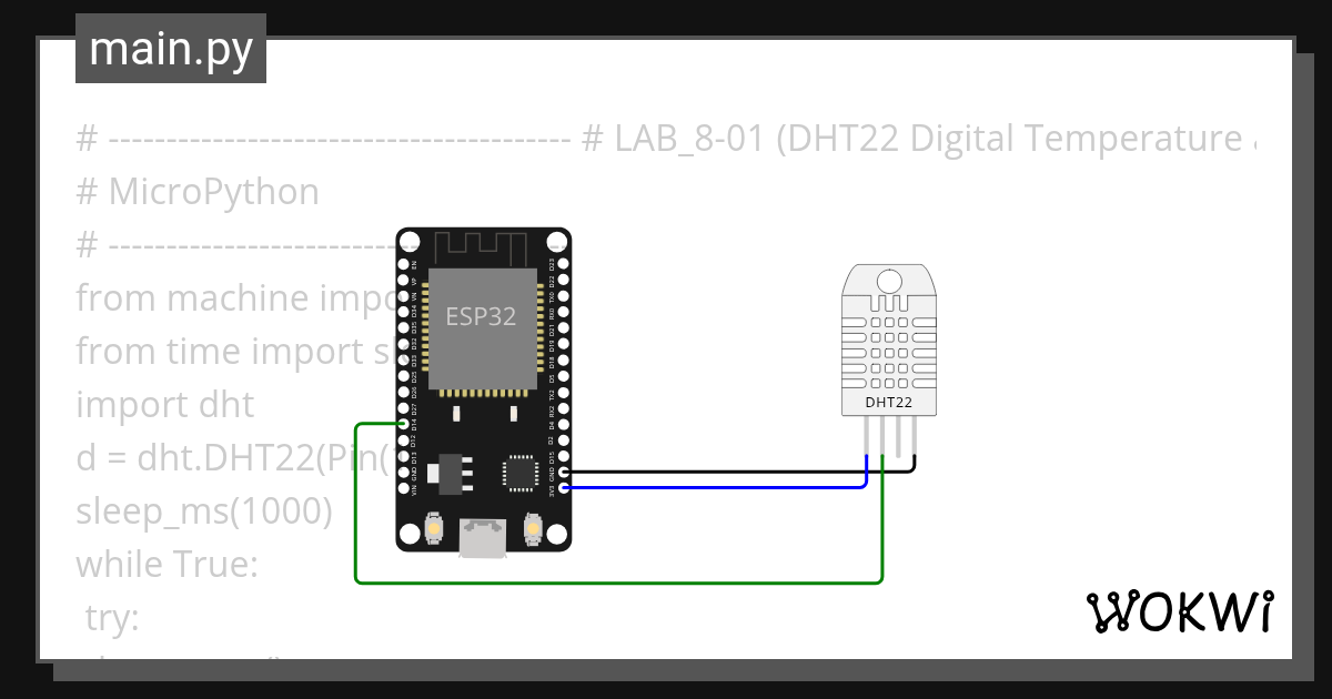 lab 08 - Wokwi ESP32, STM32, Arduino Simulator