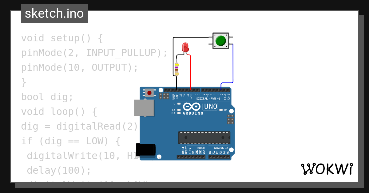 Pushbutton Wokwi Esp32 Stm32 Arduino Simulator 9509