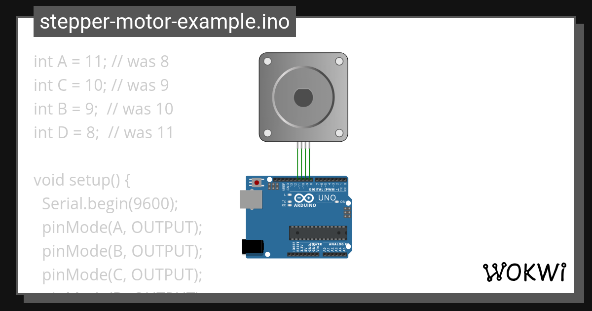 Stepper Motor O Copy Wokwi Esp32 Stm32 Arduino Simulator