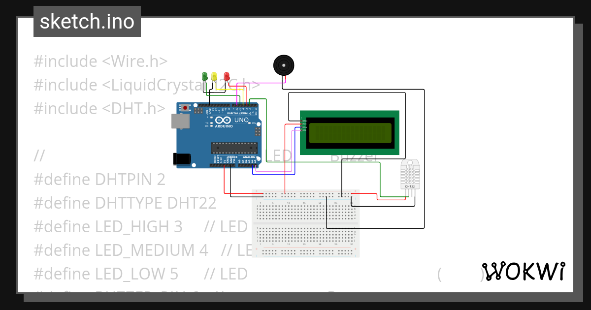 อุณภูมิสอบ Wokwi Esp32 Stm32 Arduino Simulator 