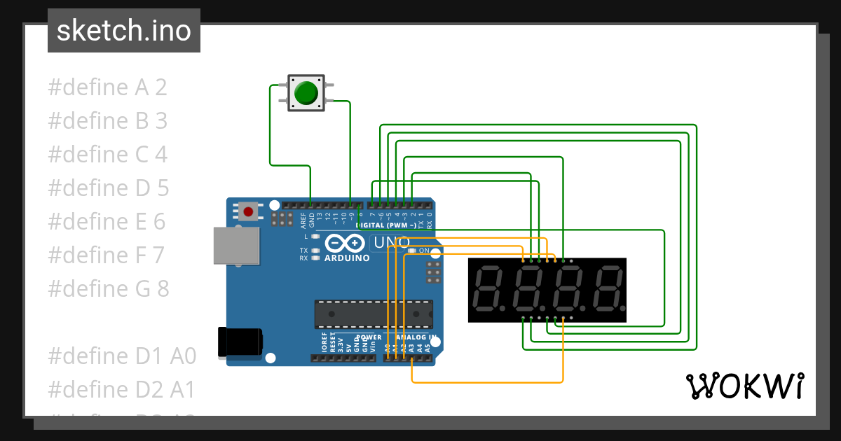 7seg - Wokwi ESP32, STM32, Arduino Simulator
