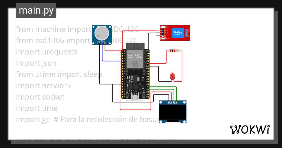 Controlador de riego automático - Wokwi ESP32, STM32, Arduino Simulator