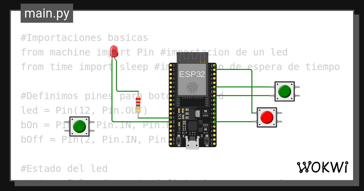 Boton Microphyton Wokwi Esp32 Stm32 Arduino Simulator