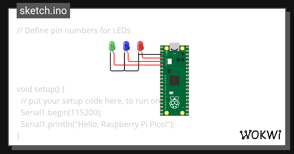 latihan 1 - Wokwi ESP32, STM32, Arduino Simulator