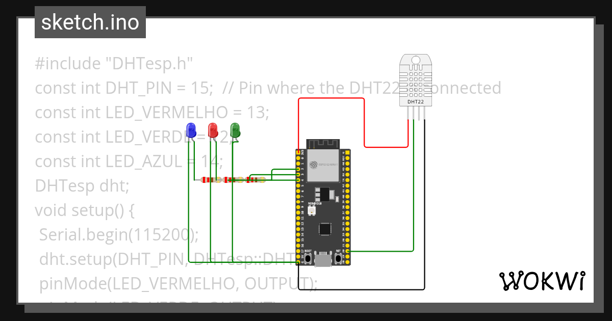 Controlador - Wokwi ESP32, STM32, Arduino Simulator