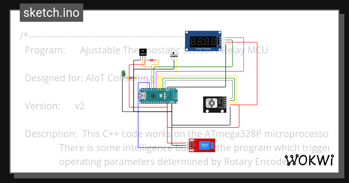 The Arduino Nano Ajustable Thermostatic Relay Project Copy (2) - Wokwi ...