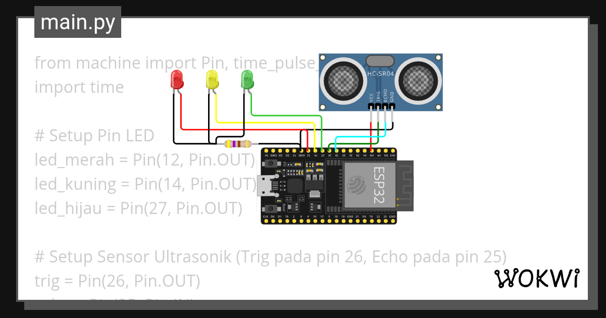 P3praktik Tugas1 - Wokwi ESP32, STM32, Arduino Simulator
