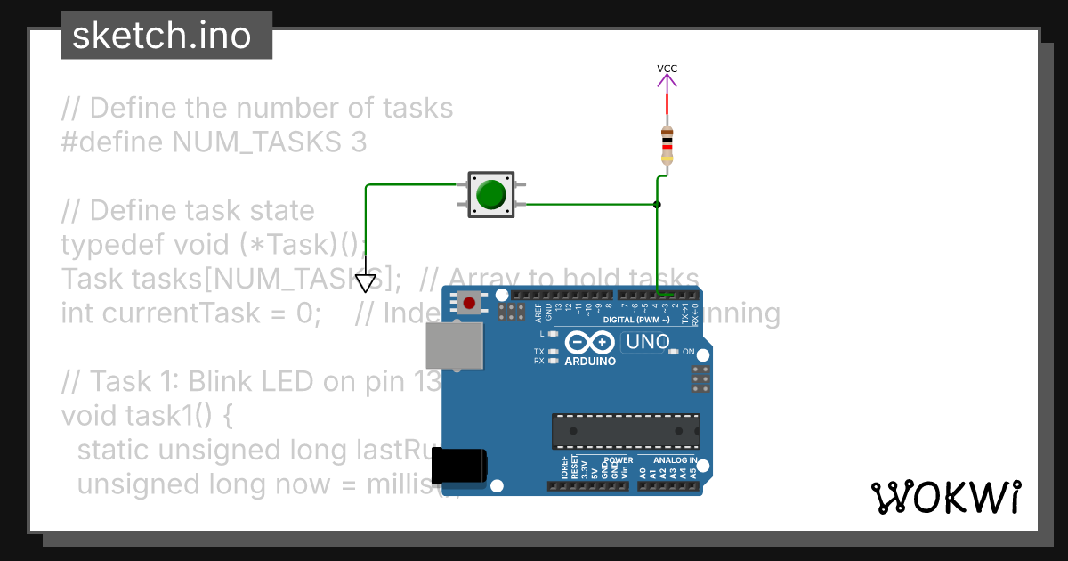 preemptive tasking - Wokwi ESP32, STM32, Arduino Simulator