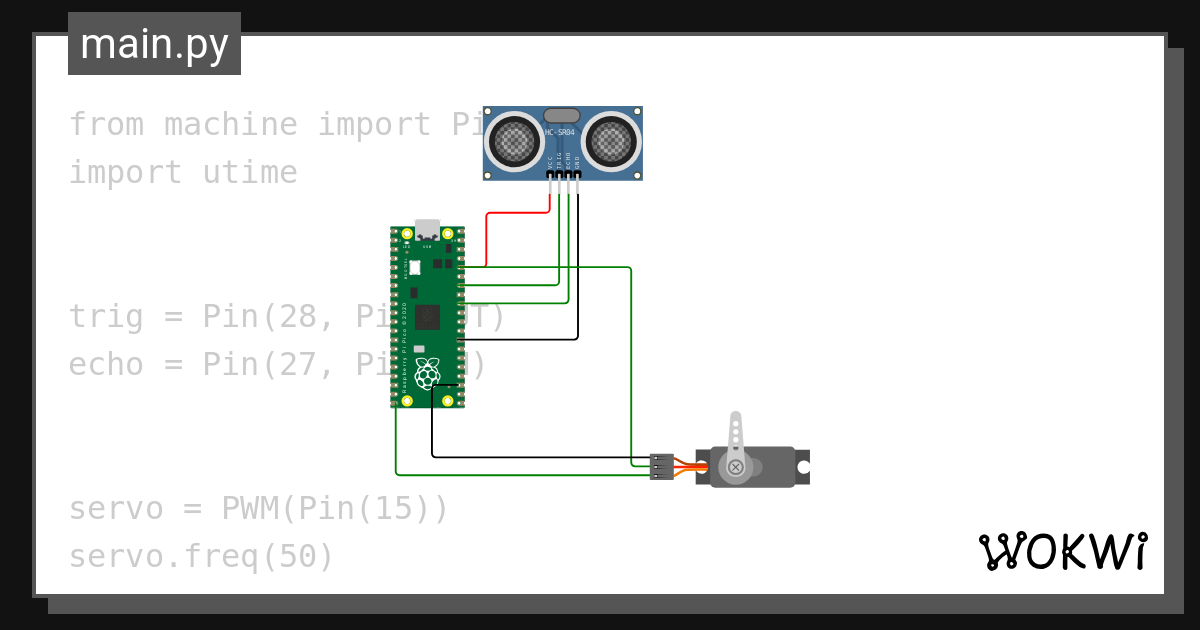 Servo Y Ultrasonido Jesus Alvarado Wokwi Esp32 Stm32 Arduino Simulator