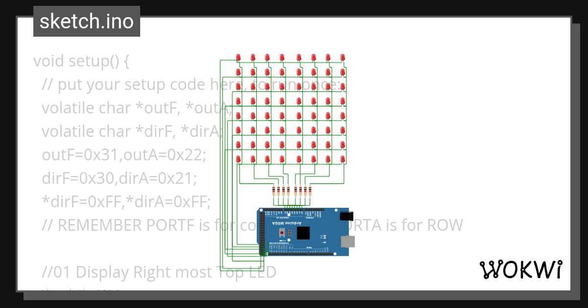 ESP_DOTMATRIX_SET_01 - Wokwi ESP32, STM32, Arduino Simulator