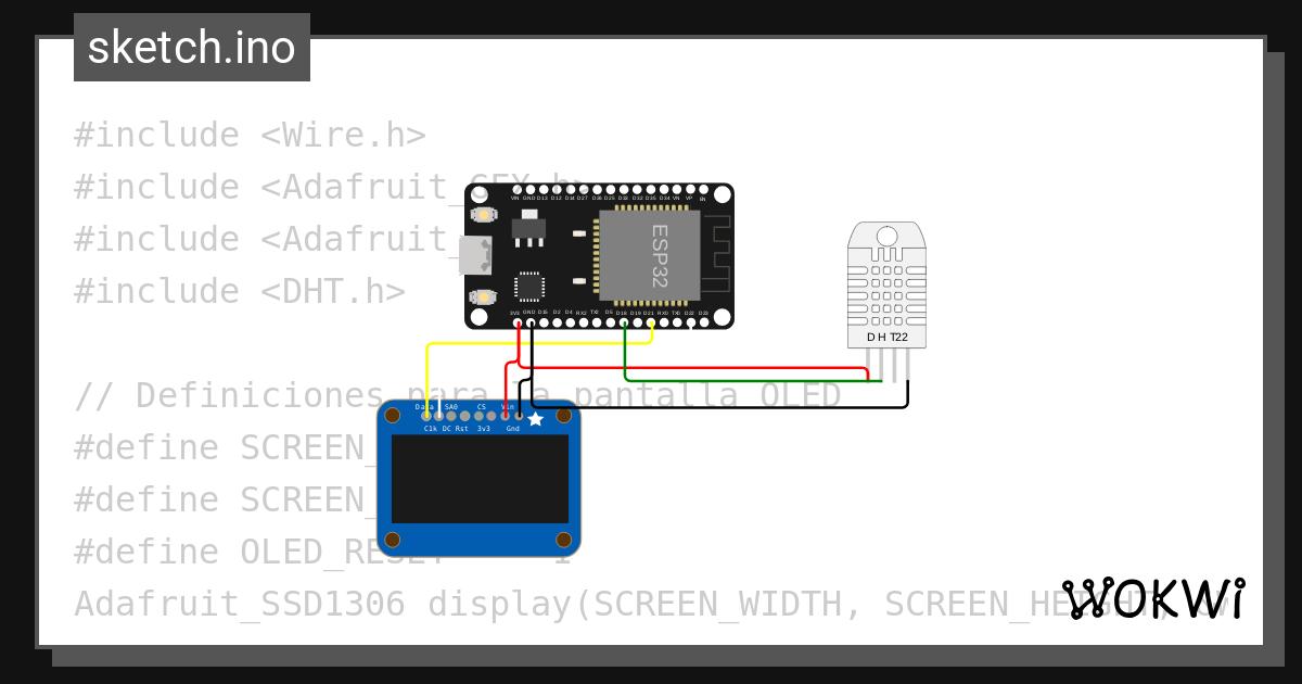 Esp32 Oled Dht22 Copy Wokwi Esp32 Stm32 Arduino Simulator 8370