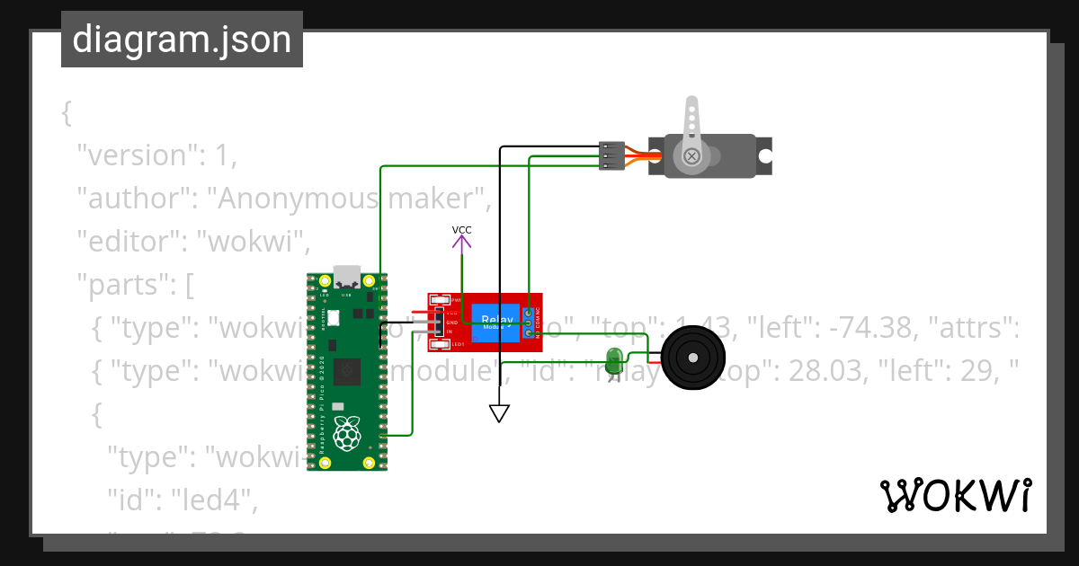 Relay Led Control On Pico W Copy Wokwi Esp32 Stm32 Arduino Simulator 0387