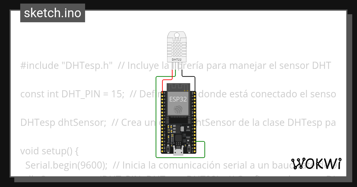 Ejercicio 1 Sensor Dht Humedad Temperatura Wokwi Esp32 Stm32 1318
