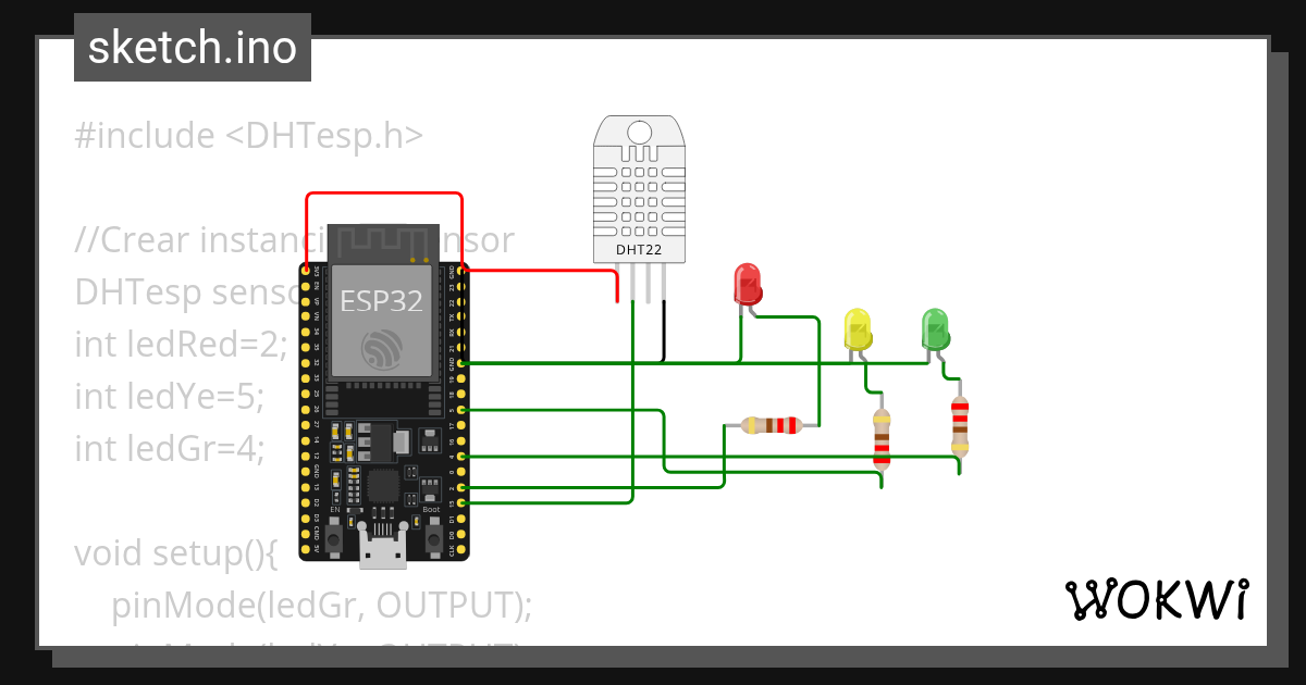 Tarea 3 Arduino - Wokwi ESP32, STM32, Arduino Simulator