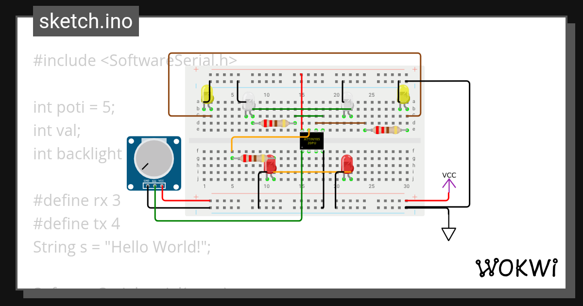 Attiny - Wokwi ESP32, STM32, Arduino Simulator