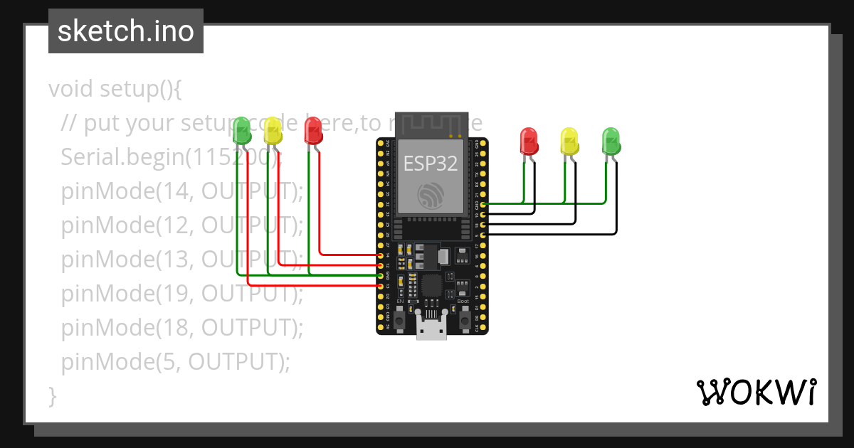 TASK 3 - Wokwi ESP32, STM32, Arduino Simulator