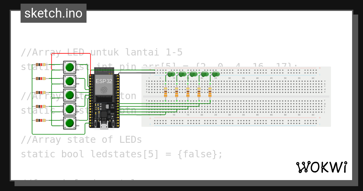 Elevator Wokwi Esp32 Stm32 Arduino Simulator 3023