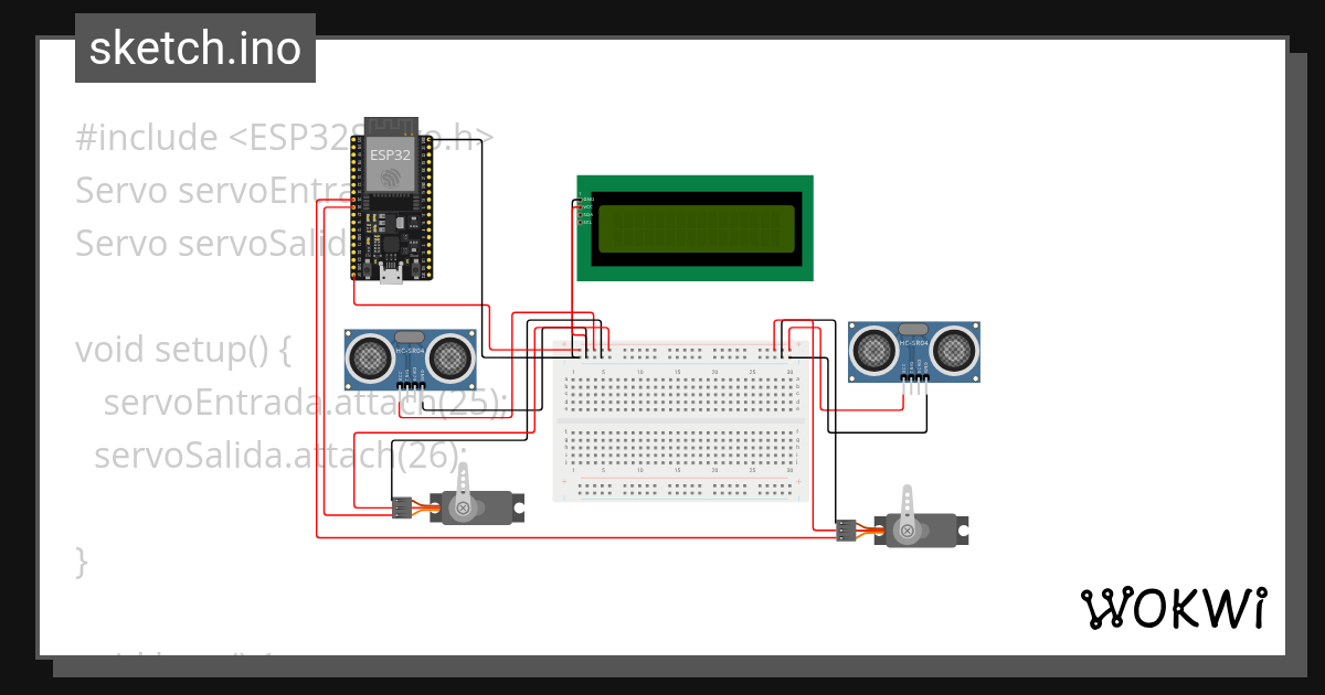 parquedero pupi - Wokwi ESP32, STM32, Arduino Simulator