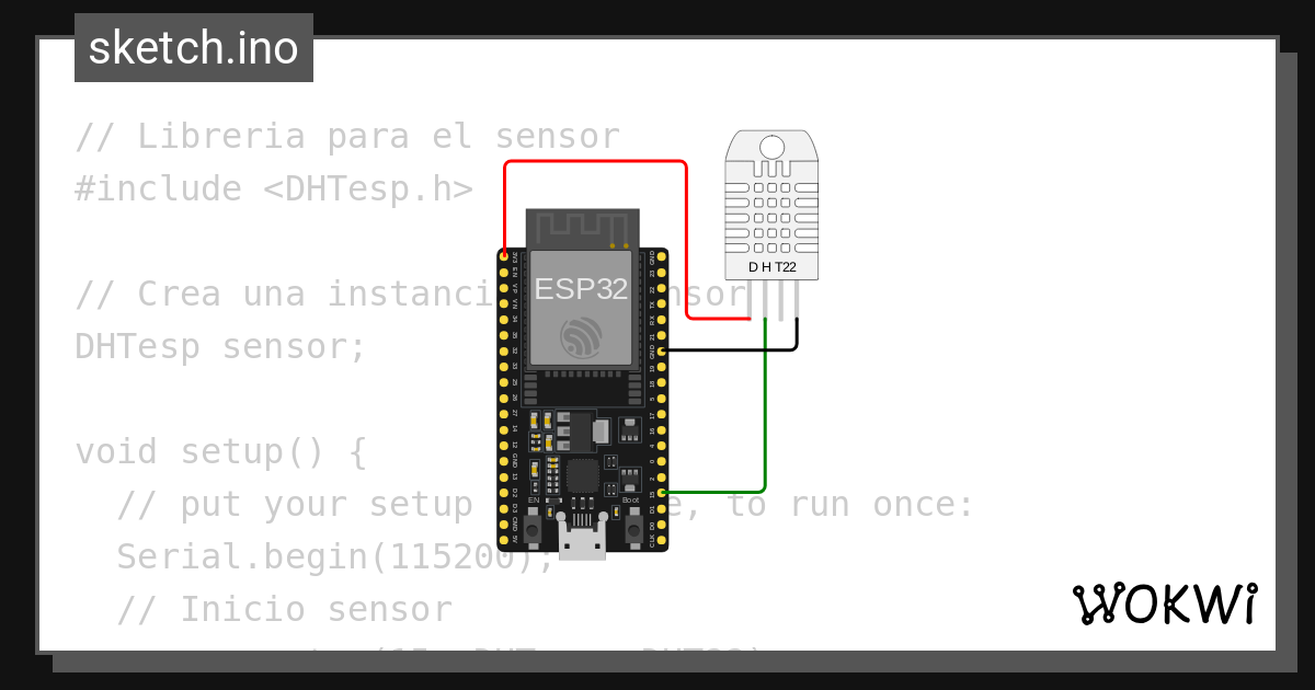 Actividad Sensores Dht22 Arduino Wokwi Esp32 Stm32 Arduino Simulator 3544