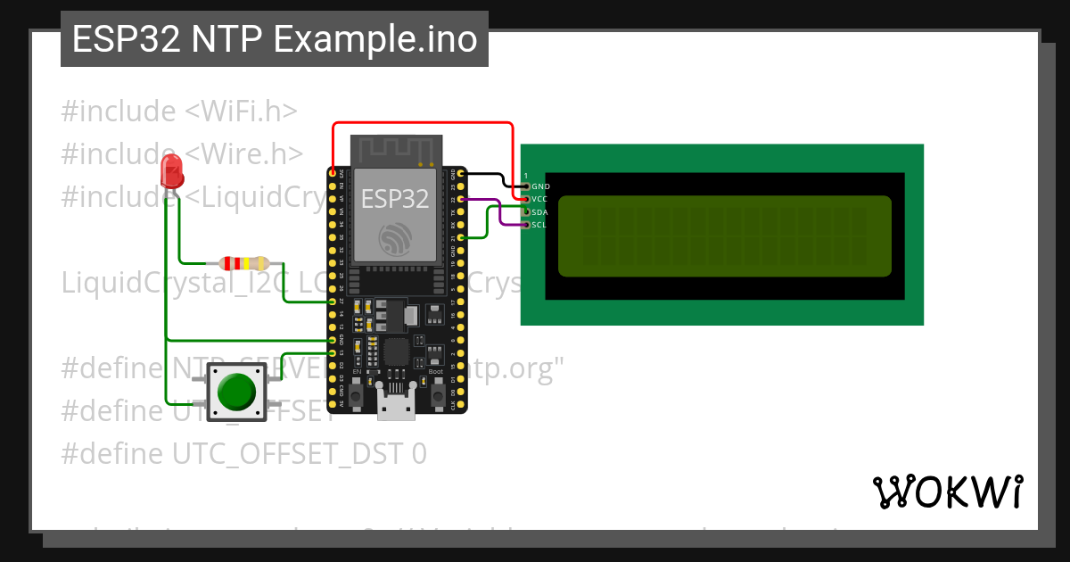 ESP32 NTP Example.ino Copy - Wokwi ESP32, STM32, Arduino Simulator