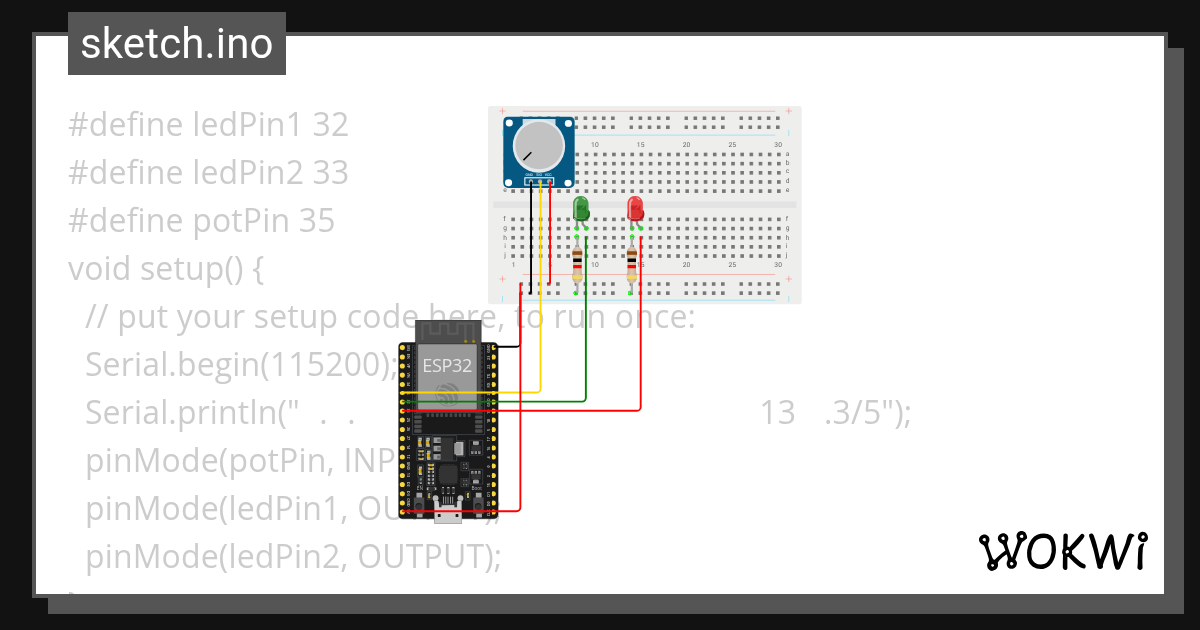Lab 5 - Wokwi ESP32, STM32, Arduino Simulator