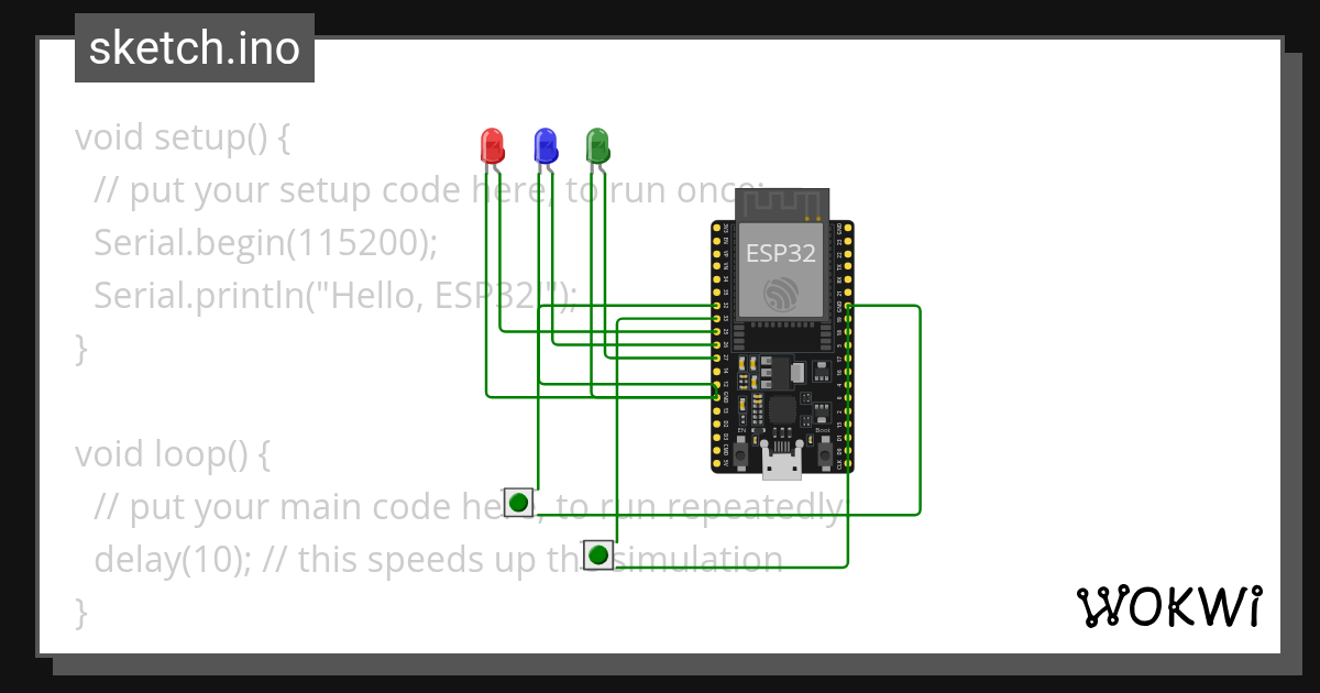 Tarea #2 - Wokwi ESP32, STM32, Arduino Simulator