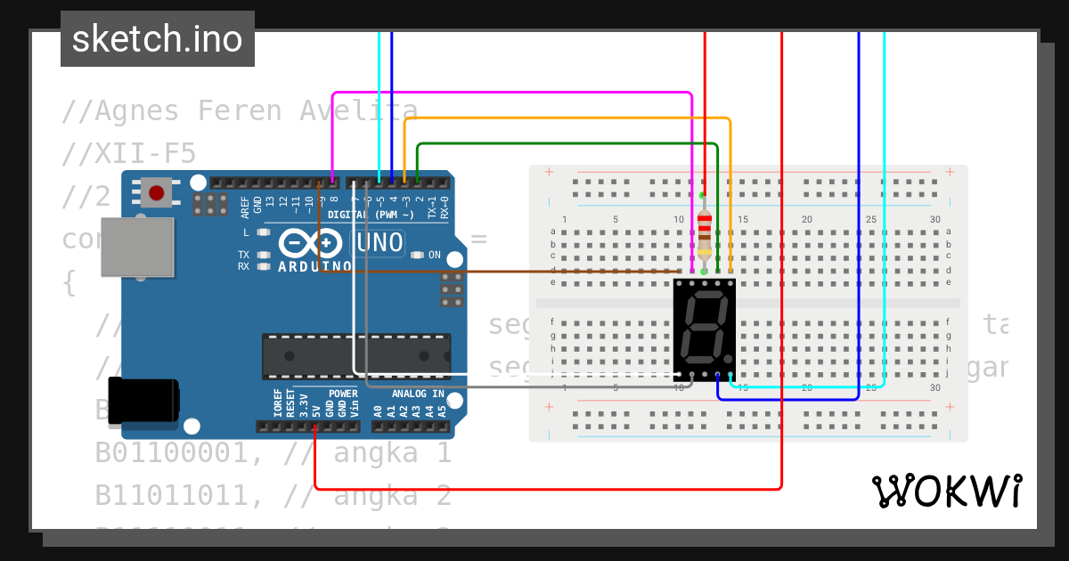 Agnes Feren A2seven Segmen Wokwi Esp32 Stm32 Arduino Simulator 2776
