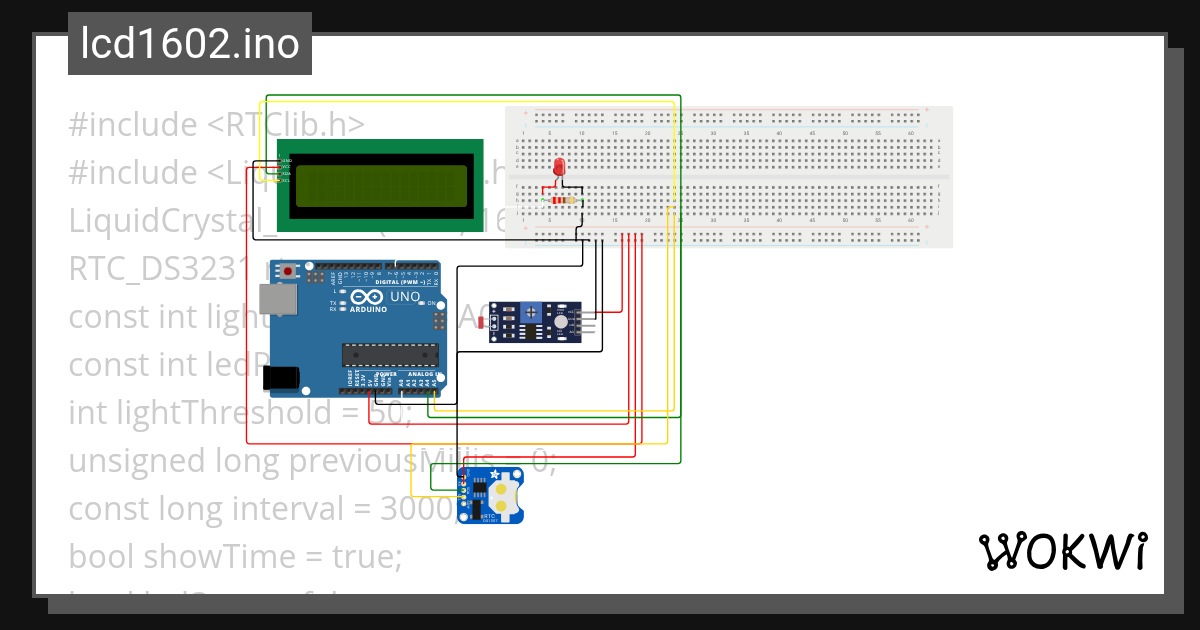 lcd1602.ino brod - Wokwi ESP32, STM32, Arduino Simulator