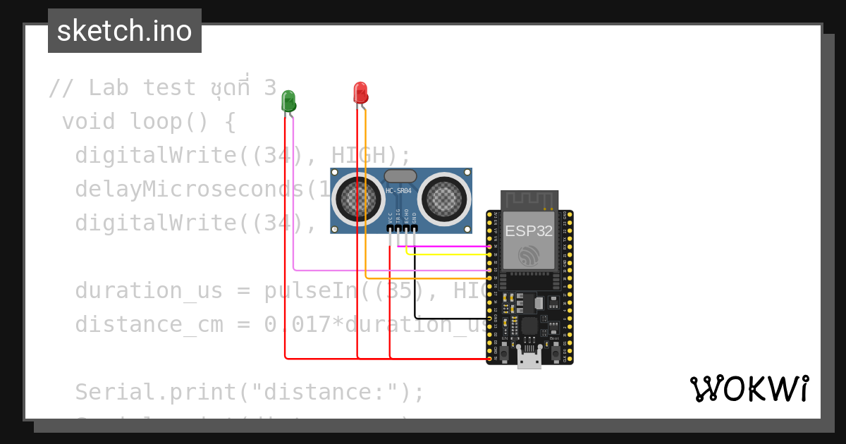 Lab Test Sippakorn Wokwi Esp32 Stm32 Arduino Simulator 