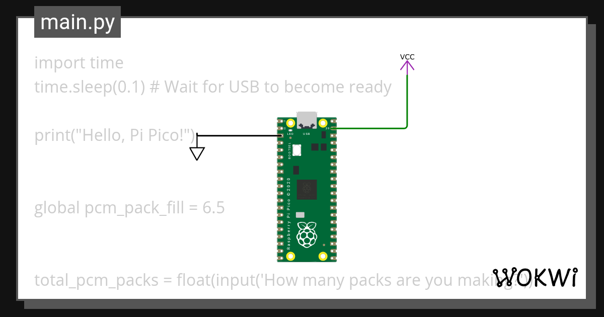 PCM Pack potting material calculator Copy - Wokwi ESP32, STM32, Arduino Simulator