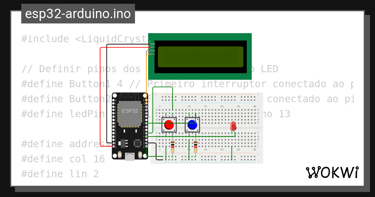 Lógica Or Copy Wokwi Esp32 Stm32 Arduino Simulator