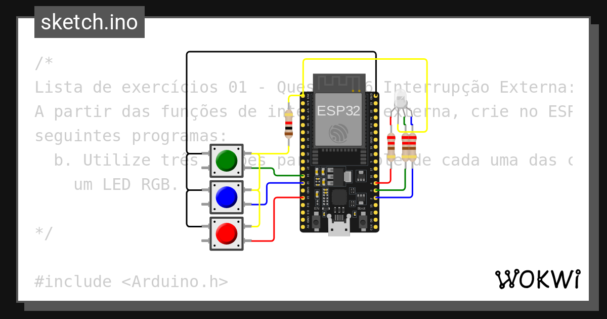 Andersonalbuquerque Questão 06b Wokwi Esp32 Stm32 Arduino Simulator