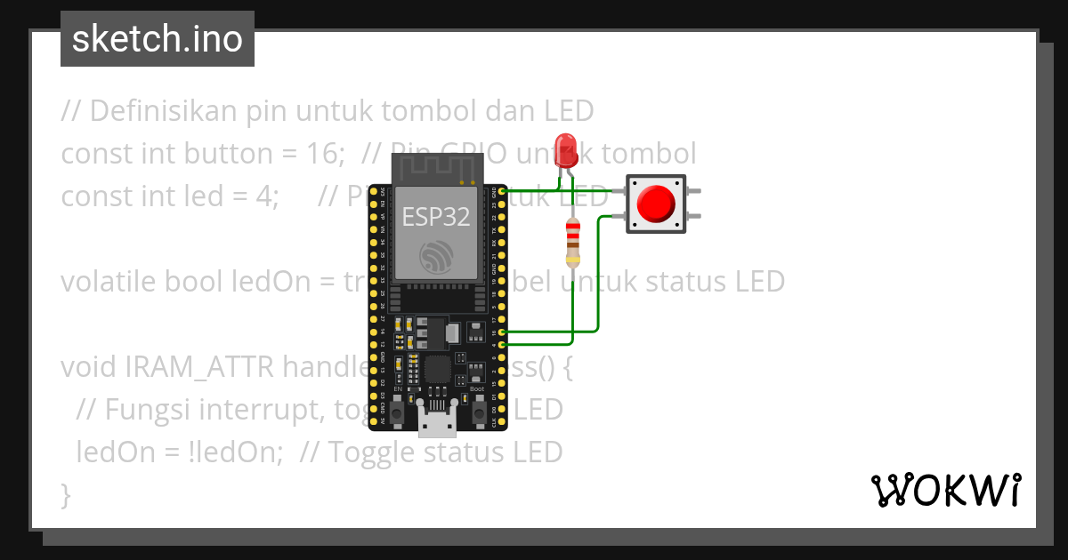 Interrupt Priyo - Wokwi ESP32, STM32, Arduino Simulator