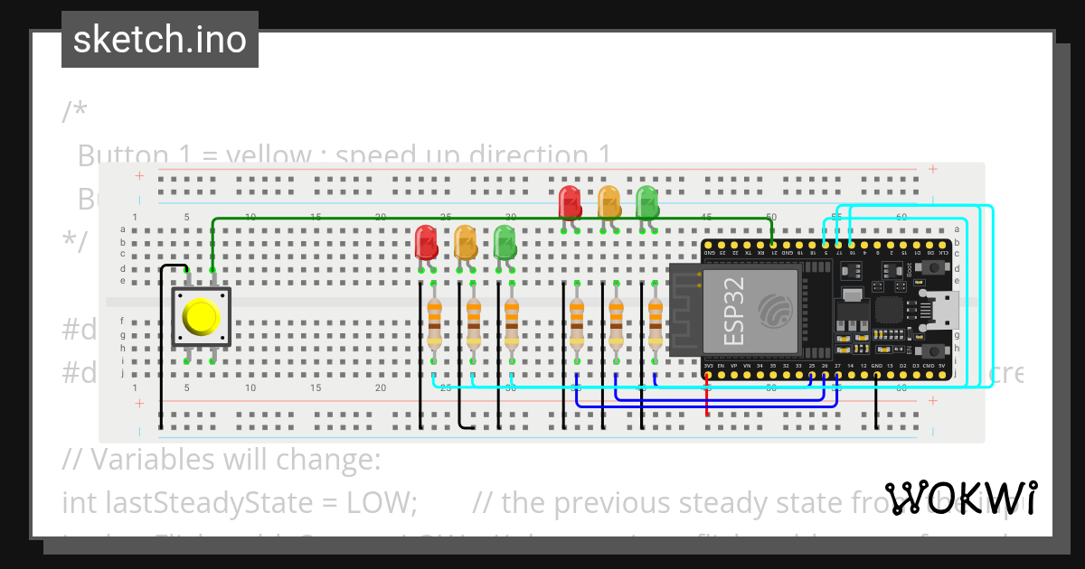 verkeerslicht_2knoppen - Wokwi ESP32, STM32, Arduino Simulator