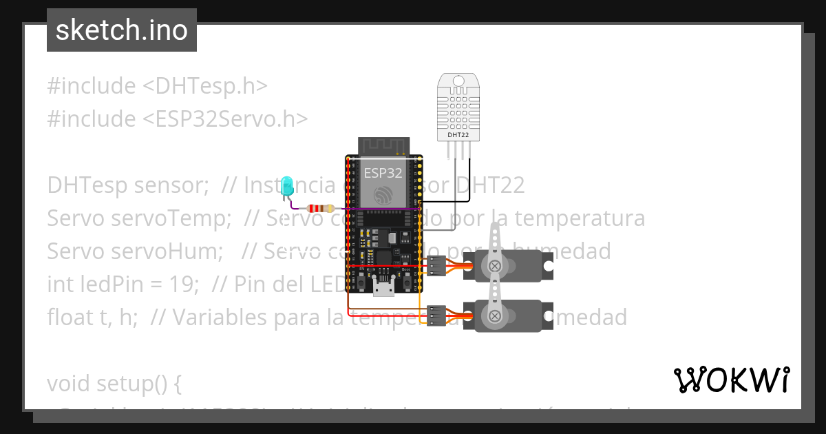 Servo (C) - Wokwi ESP32, STM32, Arduino Simulator