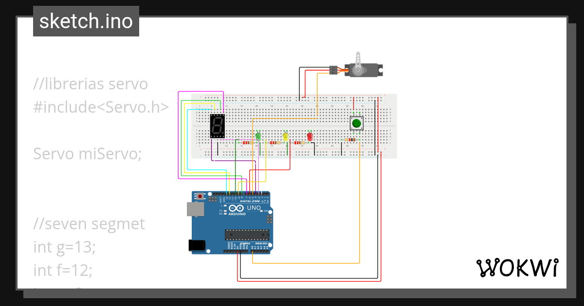 semaforo inteligente - Wokwi ESP32, STM32, Arduino Simulator