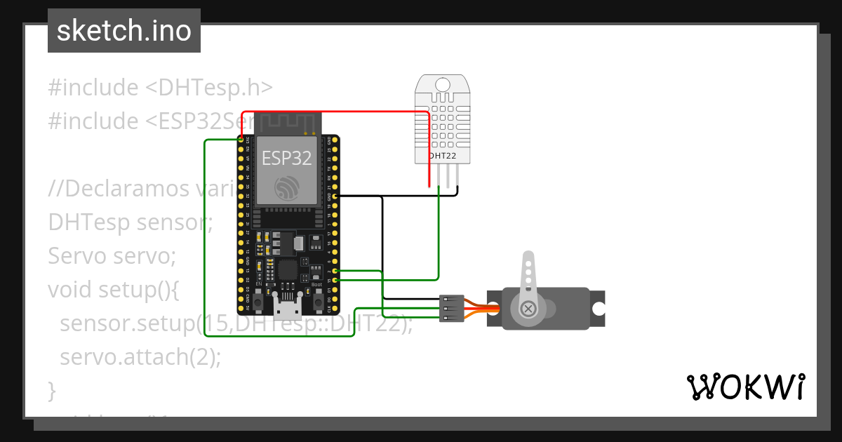 Servo arduino - Wokwi ESP32, STM32, Arduino Simulator