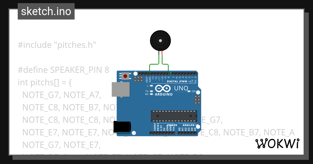 music - Wokwi ESP32, STM32, Arduino Simulator