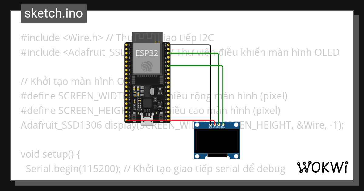 bài 1 - Wokwi ESP32, STM32, Arduino Simulator