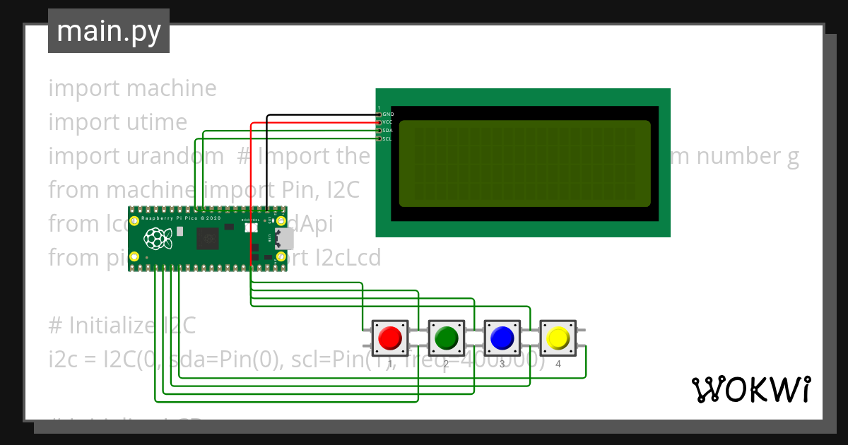 Color Guessing Game Copy - Wokwi ESP32, STM32, Arduino Simulator