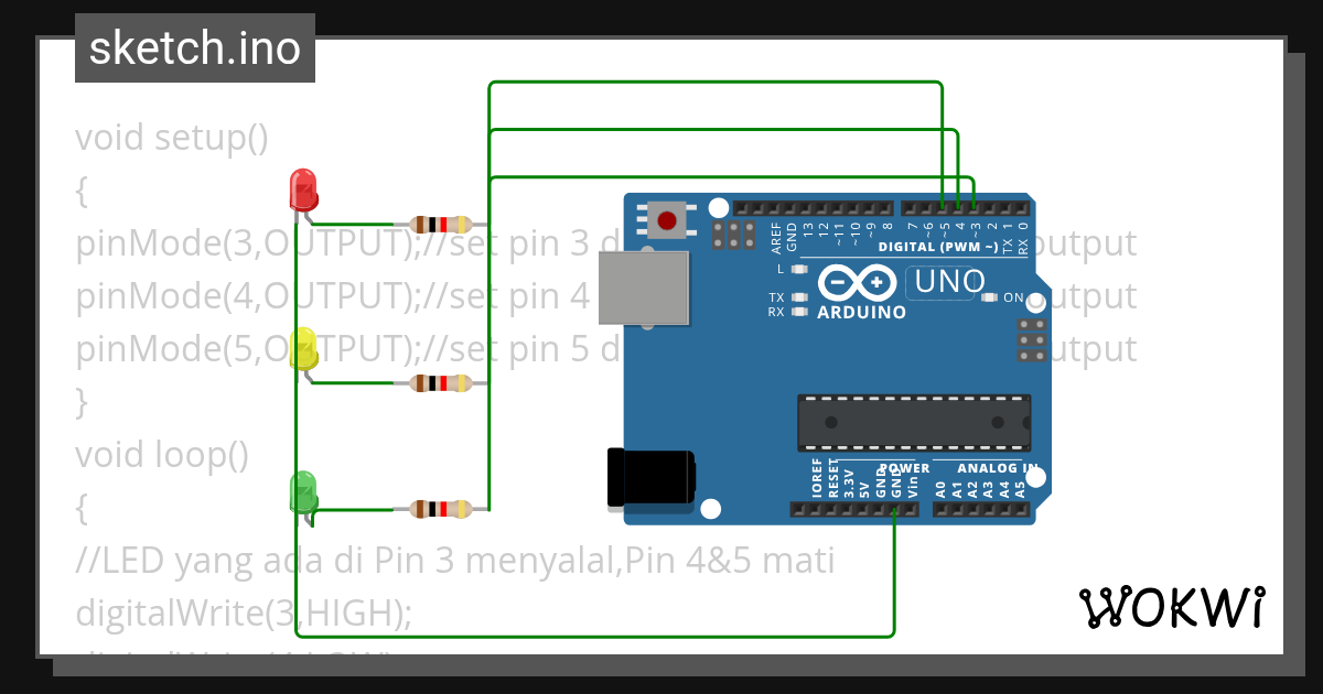 Tugas Lampu Kelap Kelip Wokwi Esp32 Stm32 Arduino Simulator 9779
