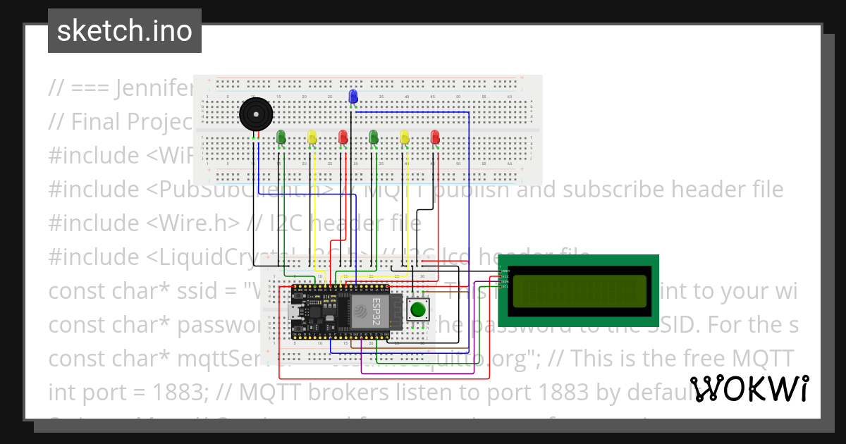 Module 6 Jennifer Bond - Wokwi ESP32, STM32, Arduino Simulator
